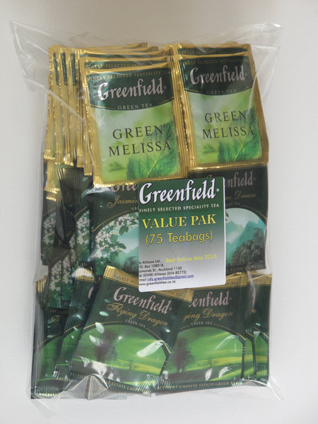 Green Tea Value Pack, 75 tea bags – Greenfield Tea